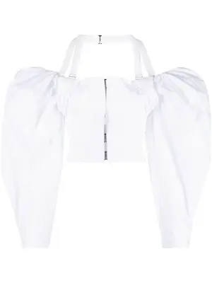 Jacquemus Le Haut Taffetas Blouse - White