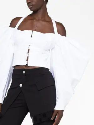 Jacquemus Le Haut Taffetas Blouse - White