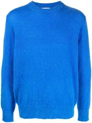 Off-White Arrows Logo-intarsia Jumper - Blue