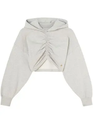 Palm Angels Cropped Sweatshirts Hoodies For Women