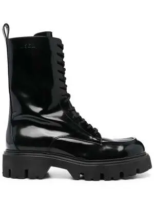 MSGM Lace-up Ankle-high Boots