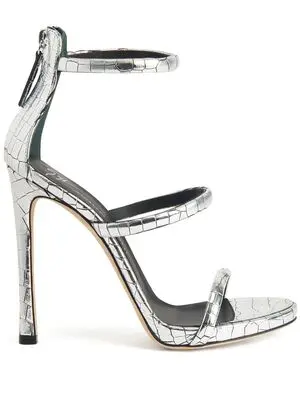 GIUSEPPE ZANOTTI 120mm Harmony Sandals - Silver