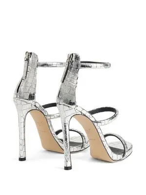 GIUSEPPE ZANOTTI 120mm Harmony Sandals - Silver