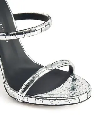 GIUSEPPE ZANOTTI 120mm Harmony Sandals - Silver