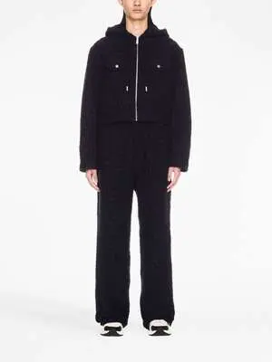 Off-White Bouclé Straight Trousers