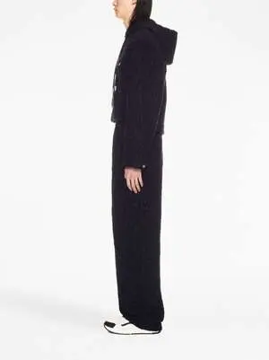 Off-White Bouclé Straight Trousers