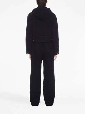 Off-White Bouclé Straight Trousers