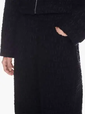 Off-White Bouclé Straight Trousers