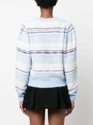 BOSS Stripe-pattern Crew-neck Sweatshirt