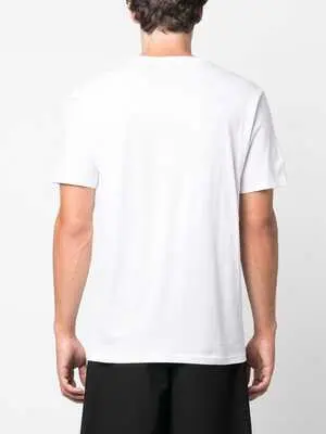 BOSS Cotton-jersey T-shirt With Large Logo Print - White