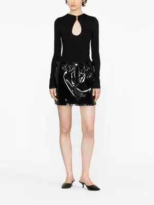 MANURI Long-sleeve Cut-out T-shirt