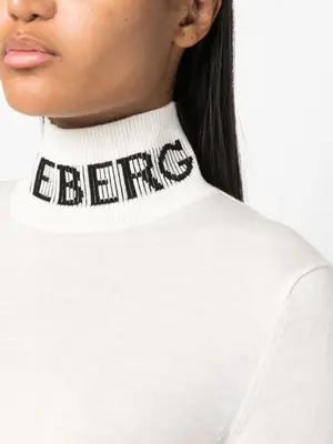Iceberg Logo-print Virgin Wool Jumper