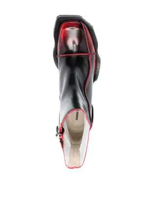 Henrik Vibskov Elle Driver Leather Boots - Red