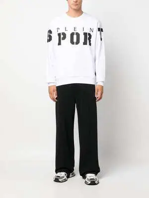 PLEIN SPORT Logo-print Cotton Sweatshirt