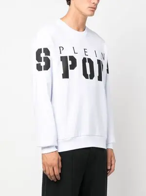 PLEIN SPORT Logo-print Cotton Sweatshirt