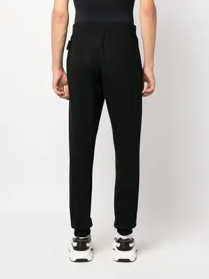 PLEIN SPORT Logo-patch Cotton Track Pants - Black