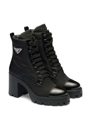 Prada 85mm Triangle-logo Ankle Boots