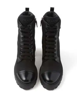 Prada 85mm Triangle-logo Ankle Boots