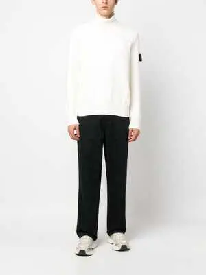 Stone Island Compass-motif Roll-neck Jumper