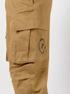 Dsquared2 Logo Patch Cargo Trousers - Neutrals