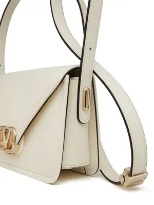 Valentino Garavani Small Letter Shoulder Bag - White