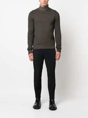 PT TORINO Straight-leg Tailored Trousers - Black