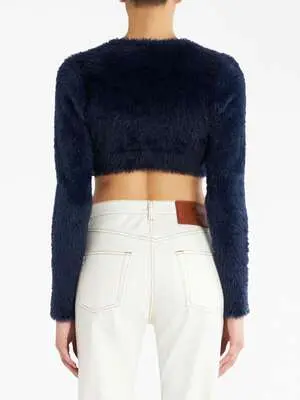 Etro Brushed-knit Cropped Cardigan