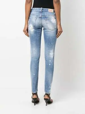Dsquared2 Distressed Acid Wash Jeans