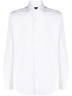 XACUS Button-down Long-sleeve Shirt - White