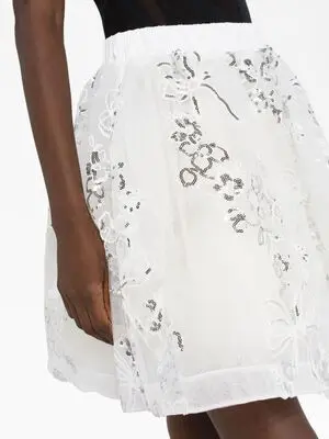 Simone Rocha Sequin-embellished Tulle Miniskirt