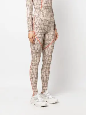 Patrizia Pepe Monogram-print Leggings