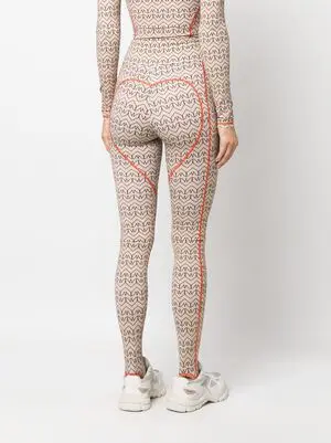 Patrizia Pepe Monogram-print Leggings
