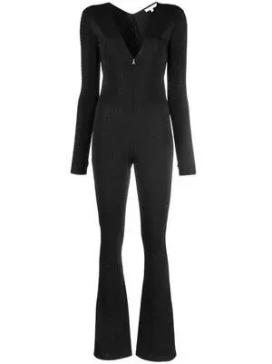 Patrizia Pepe Rhinestone-embellished Jumpsuit - Black