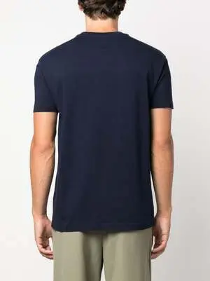 VIVIENNE WESTWOOD Orb-embroidered Cotton T-shirt - Blue