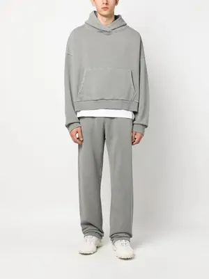 ENTIRE STUDIOS Washed Drop-shoulder Hoodie - Grey
