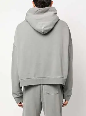 ENTIRE STUDIOS Washed Drop-shoulder Hoodie - Grey