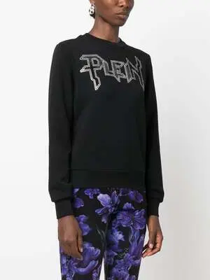 Philipp Plein Crystal Logo Appliqué T-shirt