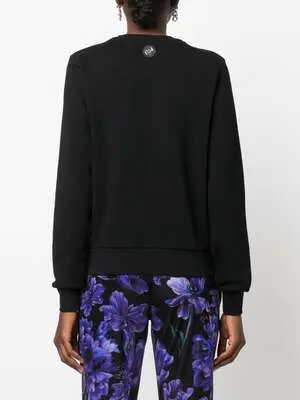 Philipp Plein Crystal Logo Appliqué T-shirt