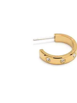 Kate Spade New York Crystal-embellished Hoop Earrings - Gold