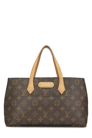LOUIS VUITTON Monogram Canvas Wilshire Tote - Brown