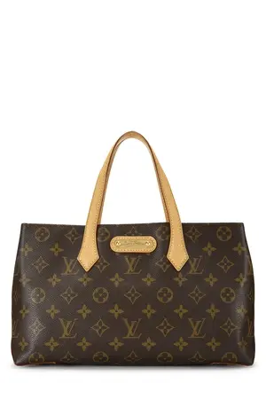 LOUIS VUITTON Monogram Canvas Wilshire Tote - Brown
