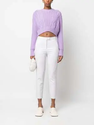 Patrizia Pepe Cropped Tapered Trousers