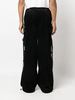 BARROW Ribbed Wide-leg Trousers