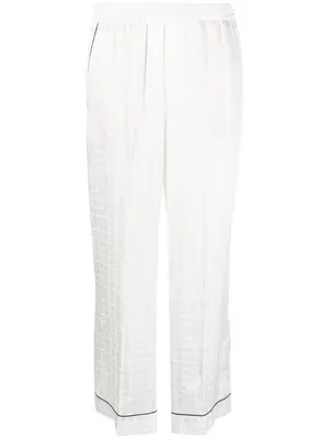 10 CORSO COMO Circle-motif Trousers - White