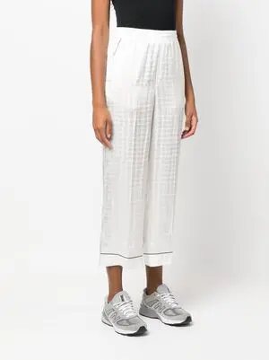 10 CORSO COMO Circle-motif Trousers - White
