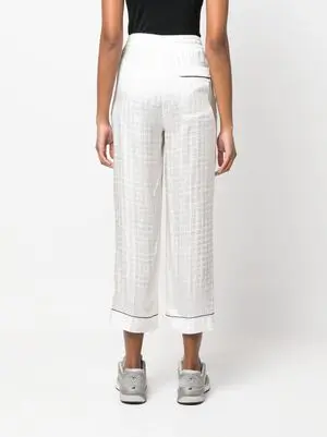 10 CORSO COMO Circle-motif Trousers - White