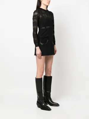 Dsquared2 Logo-lace Minidress - Black