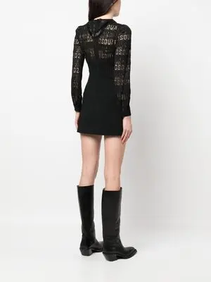 Dsquared2 Logo-lace Minidress - Black