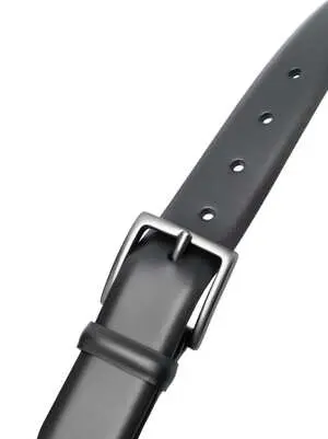 ORTIGNI Buckle-fastening Leather Belt - Black