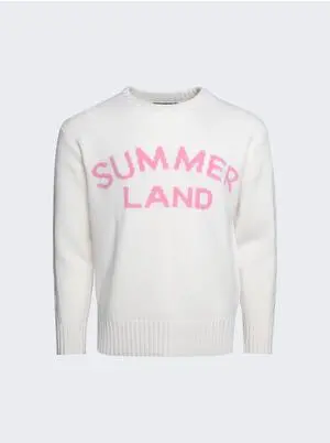 NAHMIAS Summerland Intarsia Crewneck Sweater - White